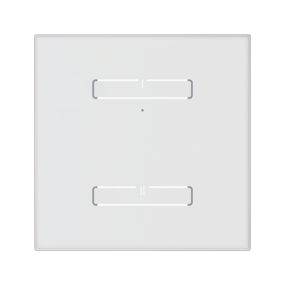 RFGB-20 Dotykový skleněný ovladač, ostré hrany - 2 tlačítka :: RELE.CZ