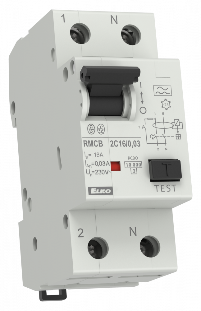 Combined residual current circuit breaker RMCB-2C/0,03 :: RELAYS.TECH